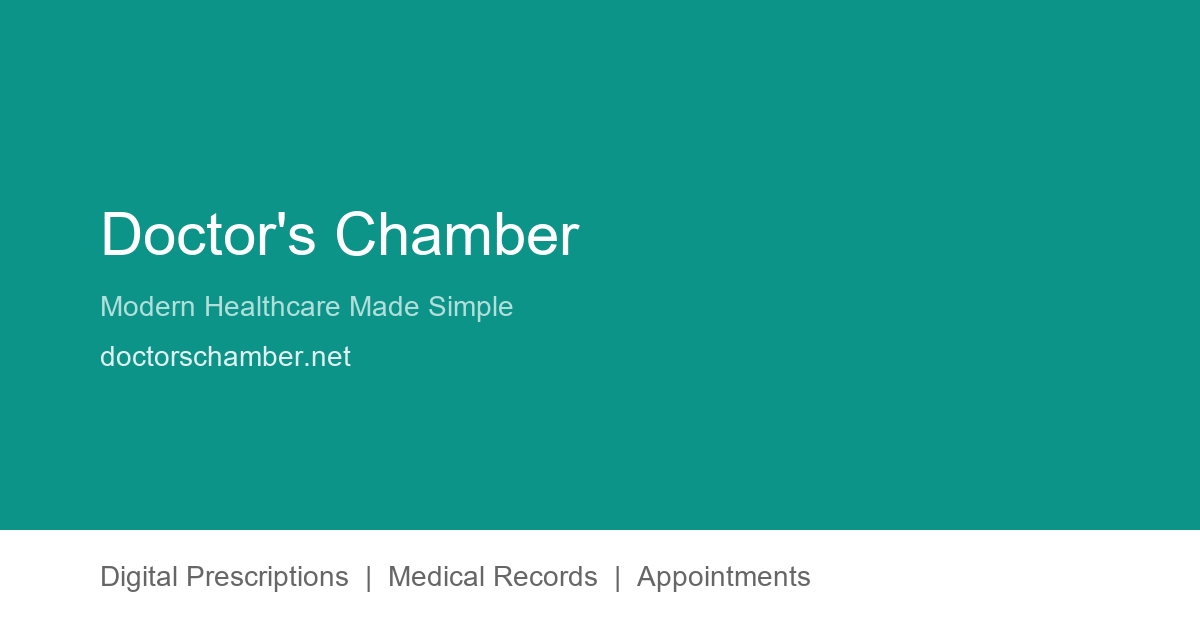 Home - Doctor's Chamber